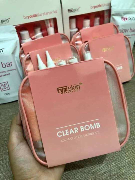 Clear Bomb RYX skin sincerity advanced expoliating Kit | Lazada PH