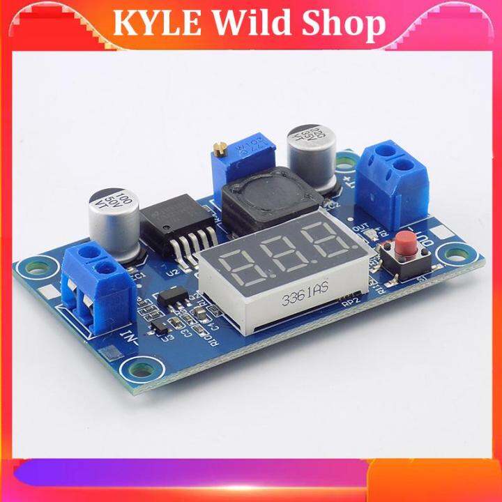KYLE Wild Shop LM2596 DC 4.0~40 to 1.25-37V With LED Voltmeter 2A Adjustable Voltage Regulator ...