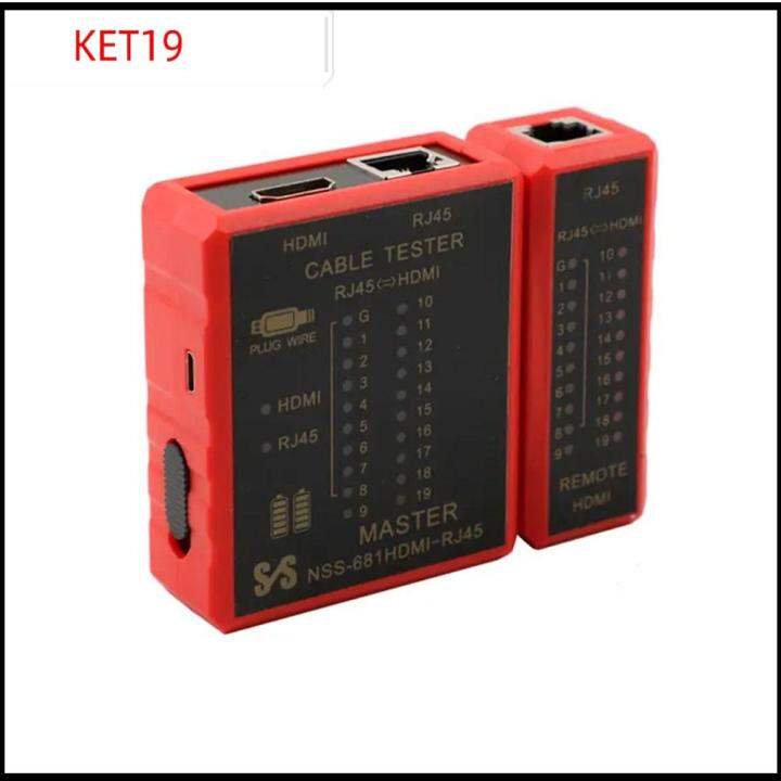 KET1P Battery Powered Network Cable Tester Plastic HDMI Wire Tester ...