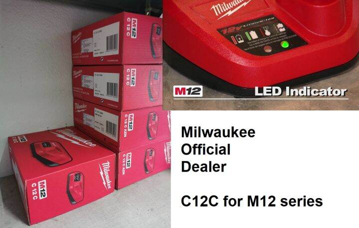 MILWAUKEE แท่นชาร์จ C12C สินค้าเเท้รับประกันจากผู้เเทนจำหน่าย | Lazada ...