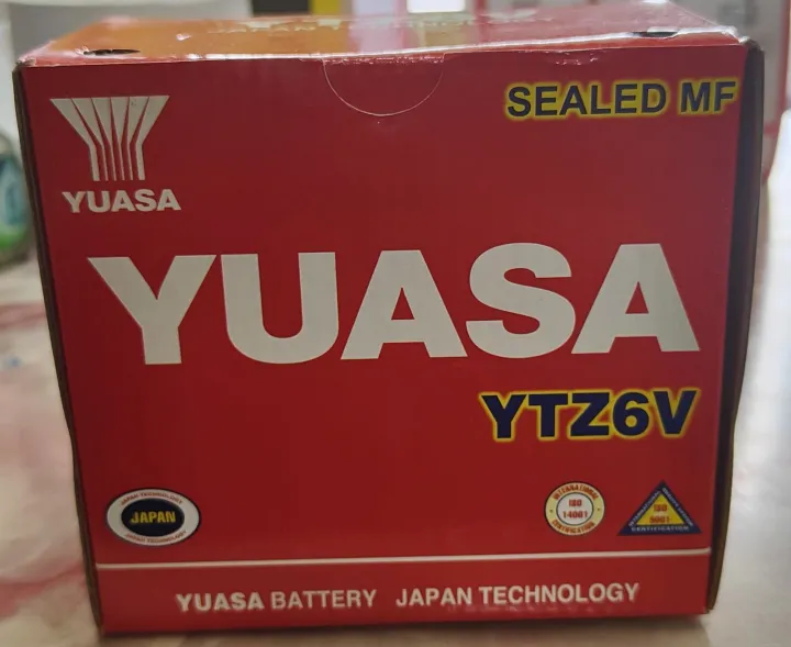 YTZ6V yuasa motorcyc battery | Lazada