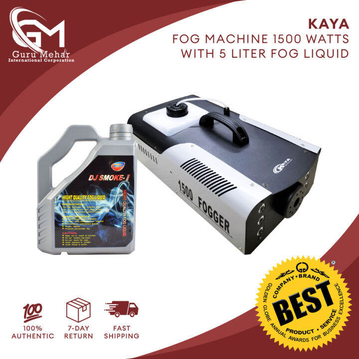 FOG MACHINE BUNDLE (KAYA) - 1500Watts LED Fog Machine Wired DJ Effect ...