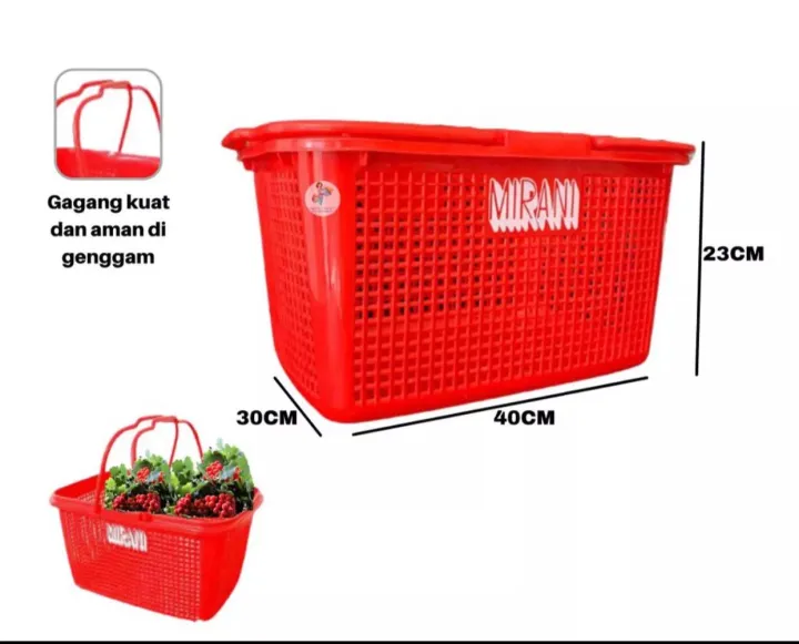 Keranjang Belanja Pasar Serbaguna Kuat | Lazada Indonesia