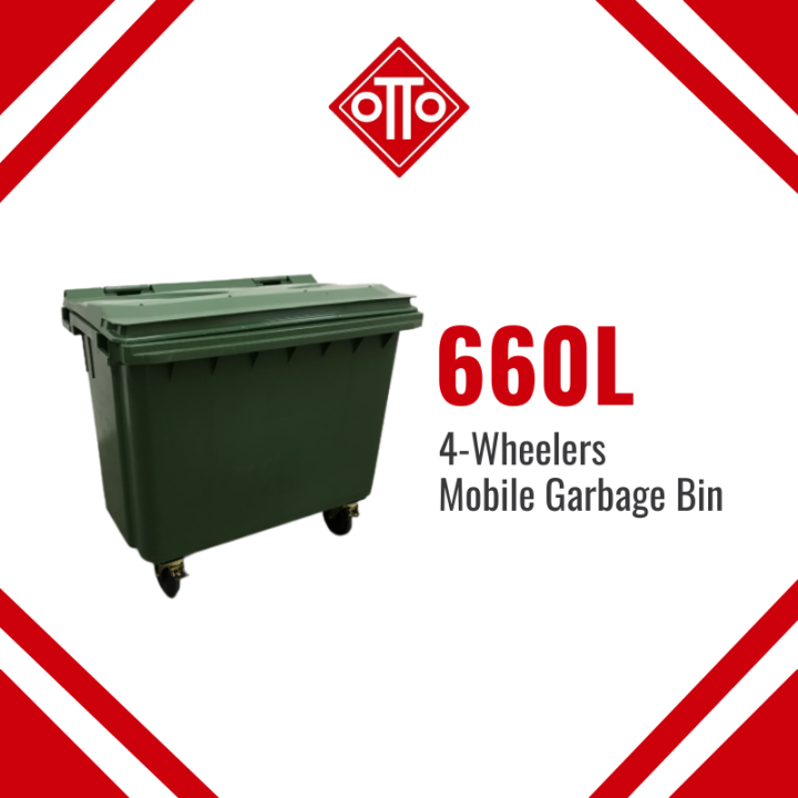 660L OTTO MGB 4-wheeler Garbage Waste Bin/ Trash Bin/Trash Can/Dustbin ...