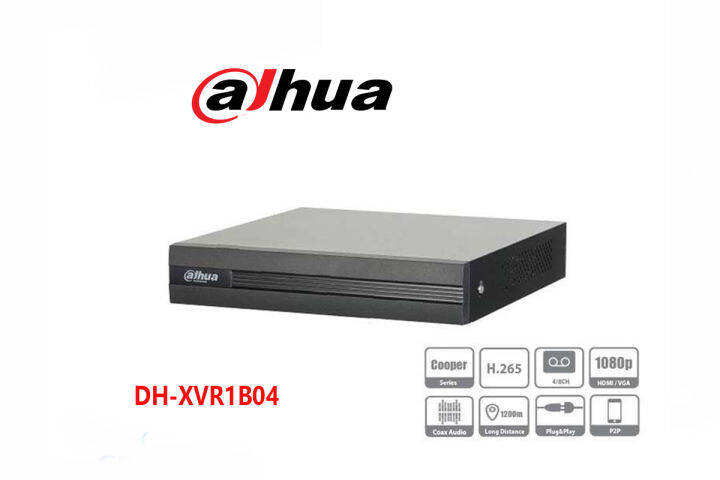 Dahua Brand (4) Model: (DH-XVR1B04) Channel DVR Cooper XV Series 1U Remote Viewing Ready | Lazada PH