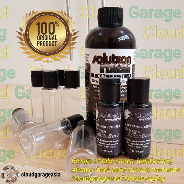 on sale Solution Finish Black Plastic Vinyl Plastic Trim Restorer 29 ...