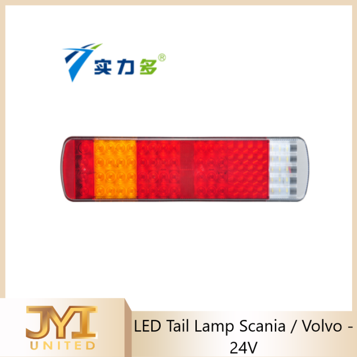 SHILIDUO LED Tail Lamp Scania / Volvo With License Plate Lamp - 24V ...