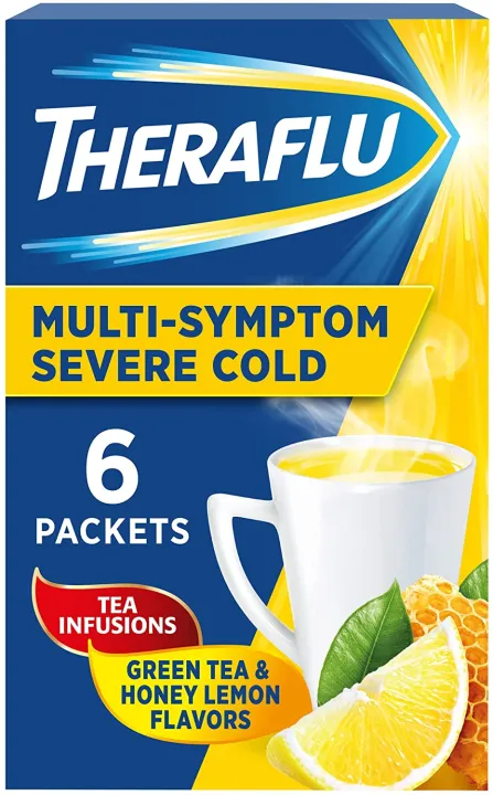 Theraflu Multi-Symptom Severe Cold Hot Liquid Powder Tea Infusions ...