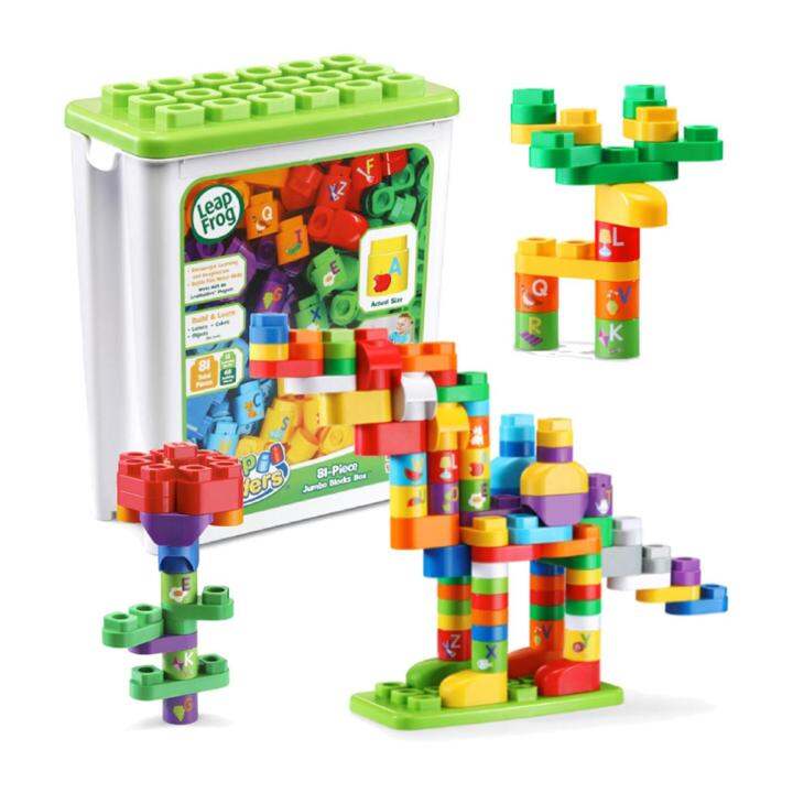 LeapFrog Leapbuilders - 81 Piece Jumbo Block Box | Lazada Singapore