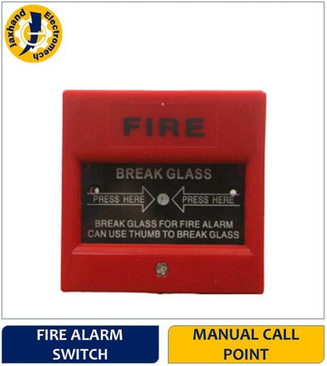 Fire Alarm Switch Break Glass Model: DAL-2 for Industrial, Office Use ...
