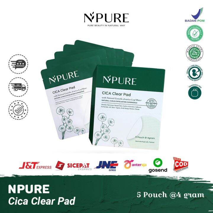 NPURE Cica Clear Pad 1 sachet | Lazada Indonesia