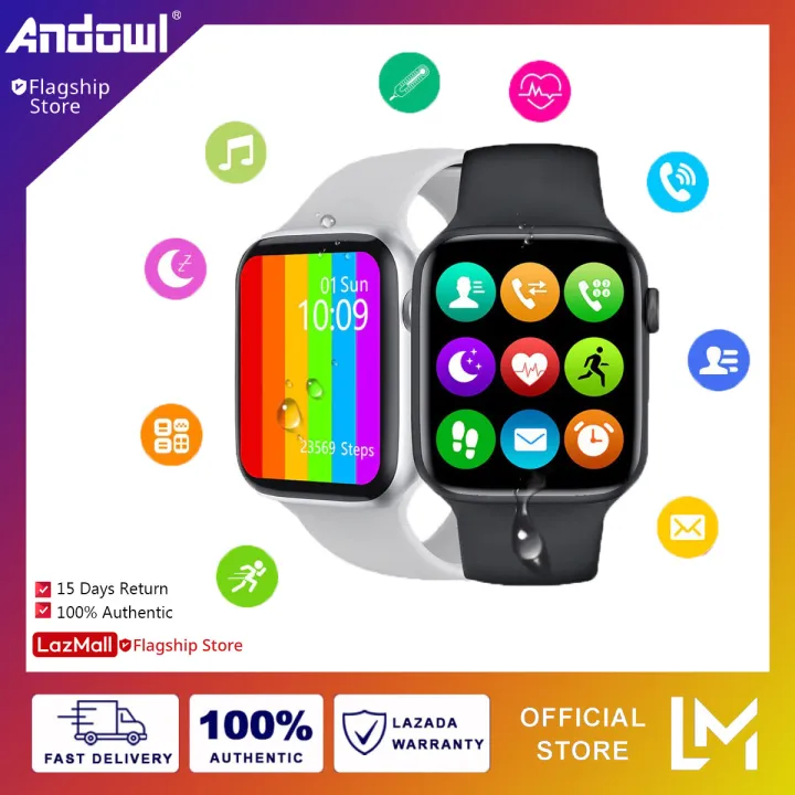🛡️ ANDOWL PHILIPPINES 40mm G1 M SmartWatch IWO Watch 6 Series 1.75inch ...
