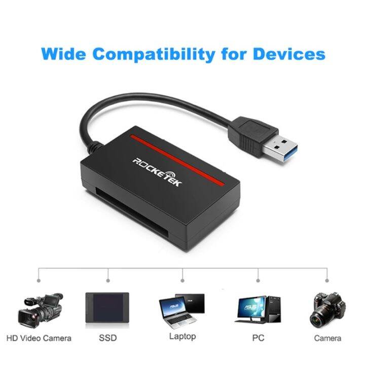 CFast Card Reader USB 3.0 to SATA Adapter Converter Cable for 2.5" Sata ...