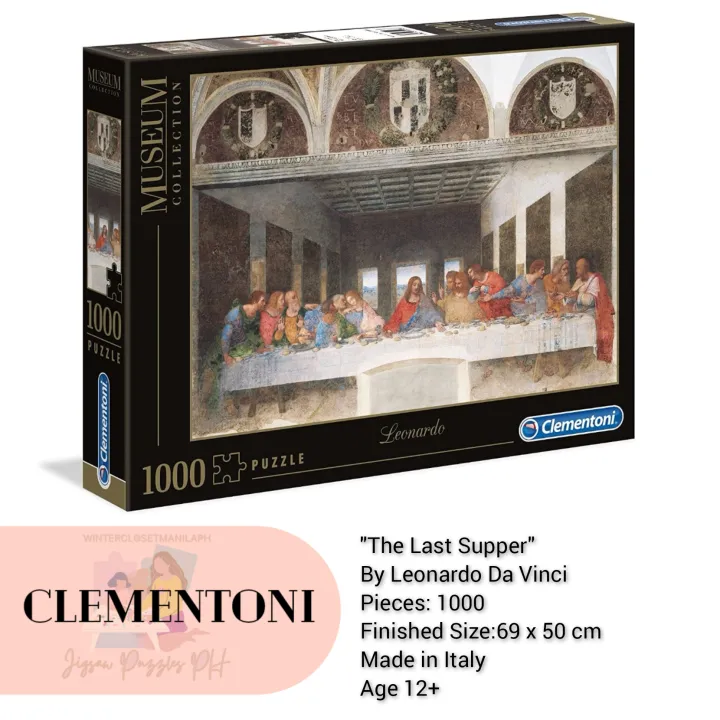 Clementoni 1000 piece Jigsaw Puzzle - Museum Collection - Last Supper ...