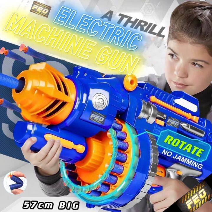 ELECTRIC SOFT BULLET GUN FIRE STORM Nerf Style ELECTRIC BLASTER GUN Auto SNIPER KIDS TOYS GUN ...