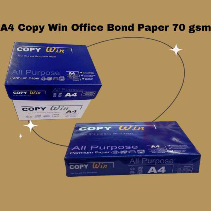 Minex A4 Copy Win Office Bond Paper 70 gsm (500 sheets per Ream ...