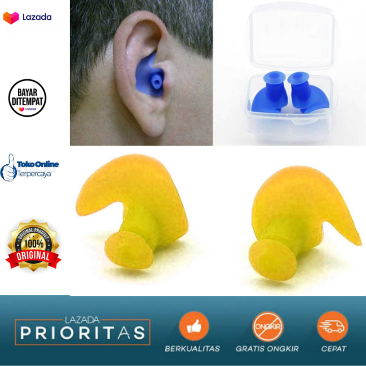 [BISA COD] Penutup Telinga/ Ear Plug Pelindung Penyumbat Kuping / Peredam Suara / Safety EarPlug ...