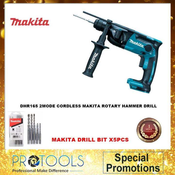 MAKITA ROTARY HAMMER DRILL DHR165 2MODE 18v 16mm SOLO/ SET | Lazada