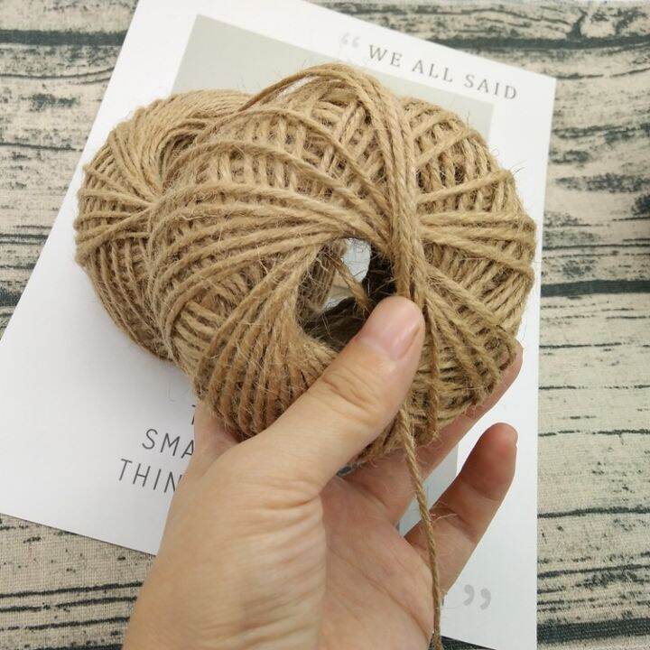 [2mm] Natural raw linen DIY Handicraft materials Hemp rope Jute rope ...