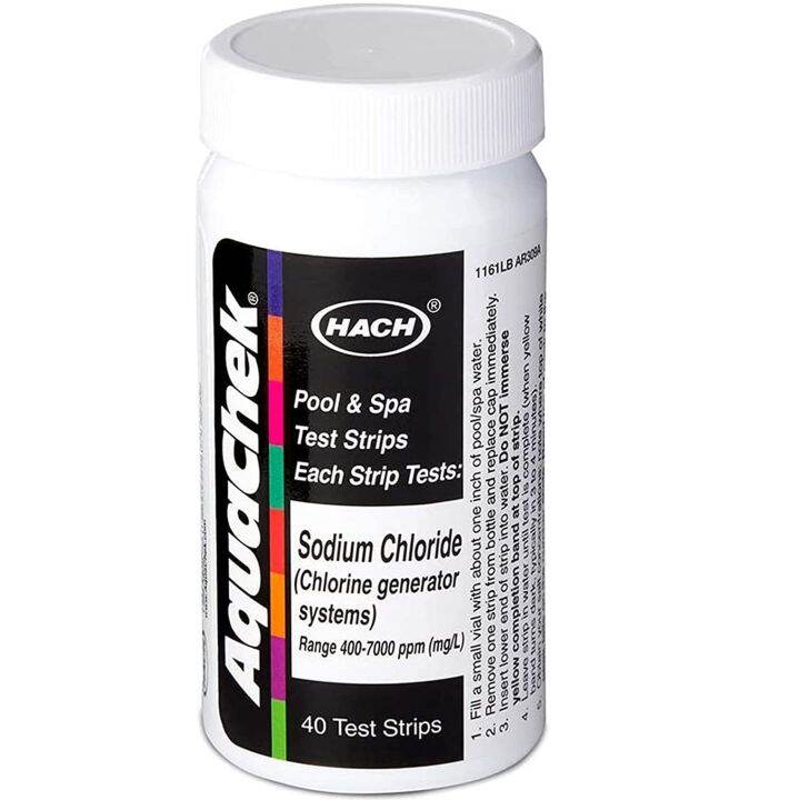 Hach AquaChek Salt Titrators Swimming Pool Test Strips for salt and ...