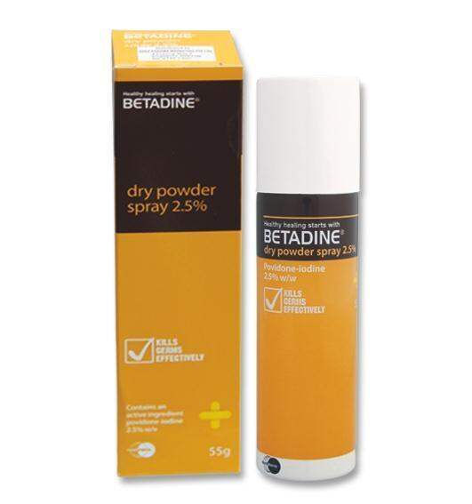 Betadine Dry Powder Spray 55g | Lazada