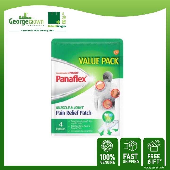 PANAFLEX PAIN RELIEF PATCH 4S [Georgetown Wellings Pharmacy] | Lazada
