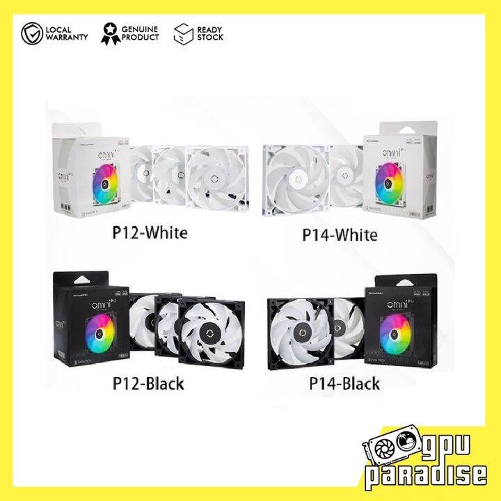 TECWARE OMNI P12 , P14 ARGB CHASSIS FAN - 2 PACK (140MM) / 3 PACK ...