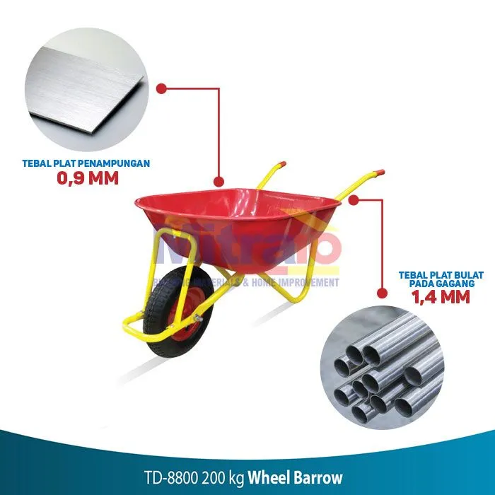 Tidy Troli Angkut Barang TD-8800 Wheel Barrow Kapasitas 200 Kg | Lazada Indonesia