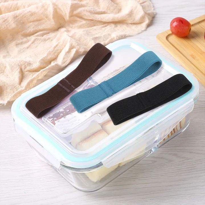 4Pcs High Elasticity Food Box Straps Nylon Bento Box Lunch Container ...