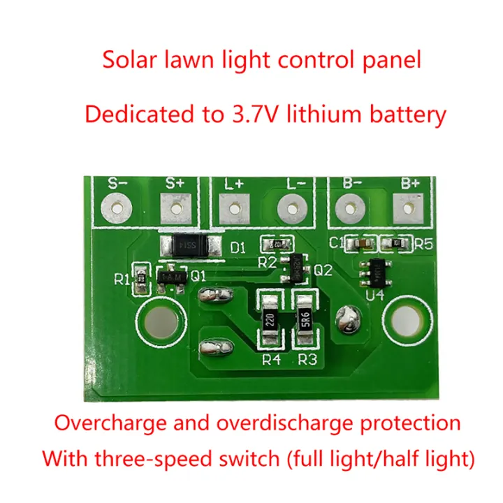SME Solar Lamp Controller Module 3.7V 1A Lithium Battery Control ...