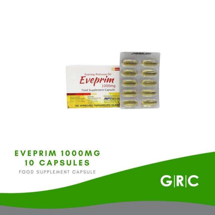 Eveprim 10 CAPSULES (Evening Primrose Oil) | Lazada PH