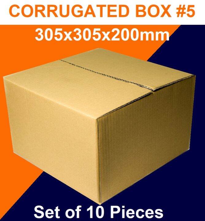 Corrugated Box 5/SM Box - (22x16x13cm) 10 pcs/bundle | Lazada PH