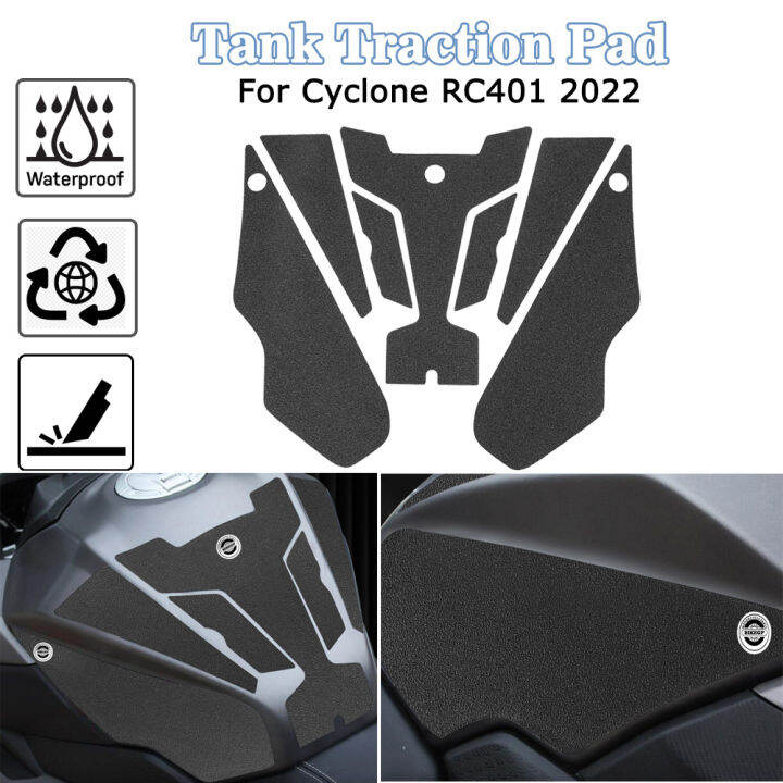 Allotmark ถังเชื้อเพลิงรถมอเตอร์ไซค์สติกเกอร์ป้องกัน Moto ยางกันลื่นถัง ...