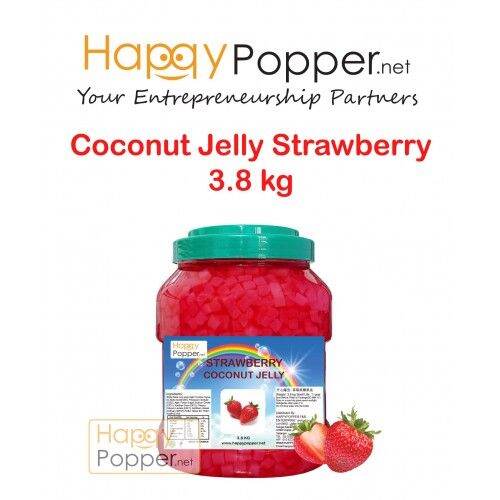 Happypopper Coconut Coco Strawberry Q QQ Color Jelly Cendol Bubble Milk ...