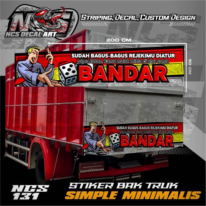 Stiker Variasi Simple Pintu Belakang Bak Truk Bisa Untuk Semua Truk ...