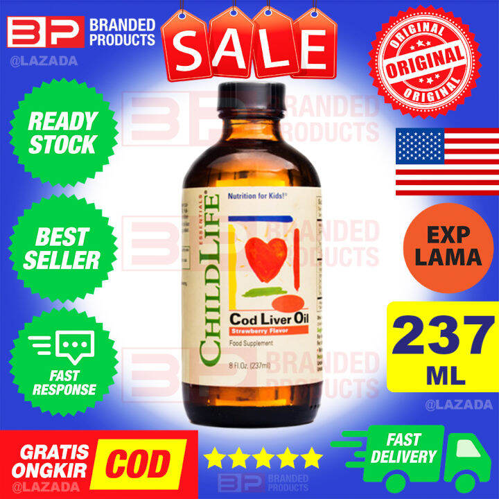 CHILDLIFE CHILD LIFE PURE COD LIVER OIL VITAMIN A E OMEGA 3 EPA DHA ...