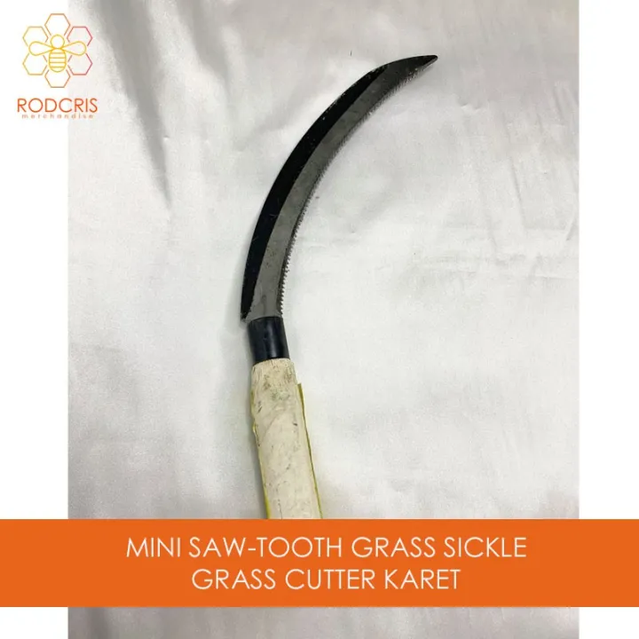 Small Garden Tool Saw-Tooth Karet Sickle Grass Cutter 12 | Lazada PH