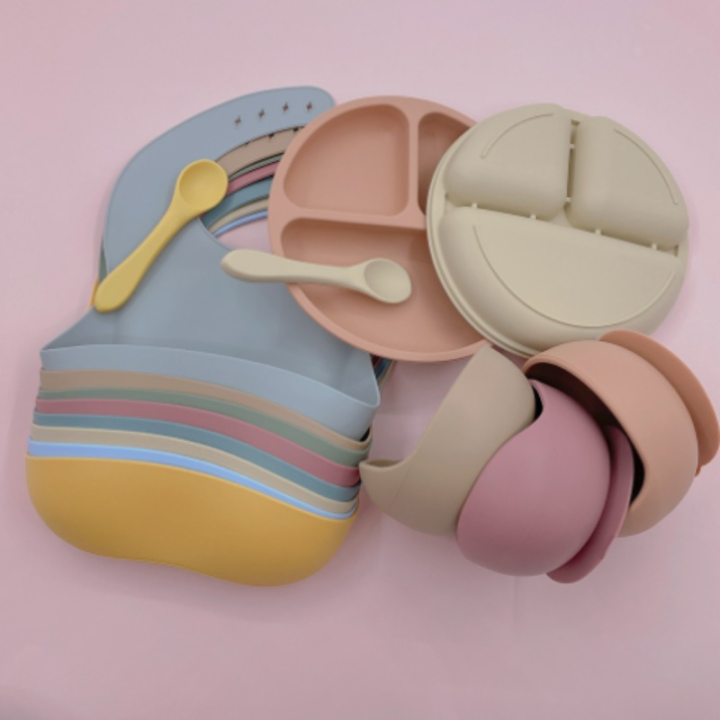 【Buy1 Take1】4 PC Baby Feeding Set Premium 100% Food Grade Silicone, BPA ...