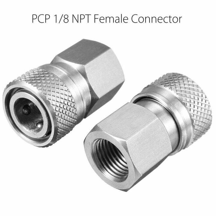 Paintball PCP Stainless Steel/ Female Quick Disconnect Adapter 1/8 NPT ...