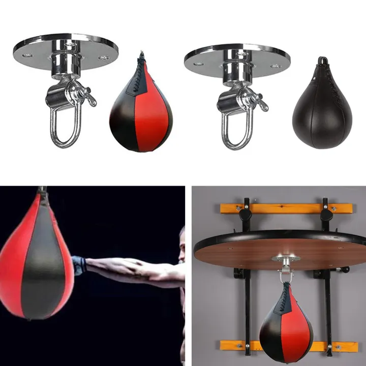 Durable Speed Ball Boxing, PU Leather MMA Speed Bag Muay Thai Workout ...
