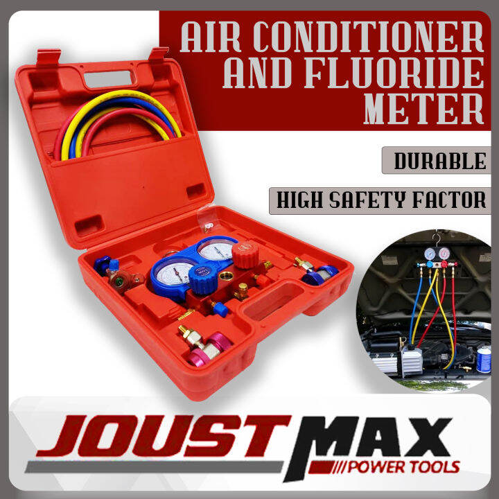 Manifold Gauge Aircond Gas Meter Gauge Aircond Meter Set Aircond Meter ...