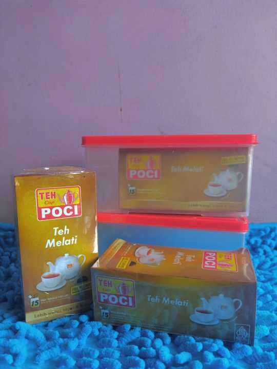 Teh Celup Cap Poci Melati 15 Bags Free Tepak Cantik - Teh Poci free Box - Tea Bag | Lazada Indonesia