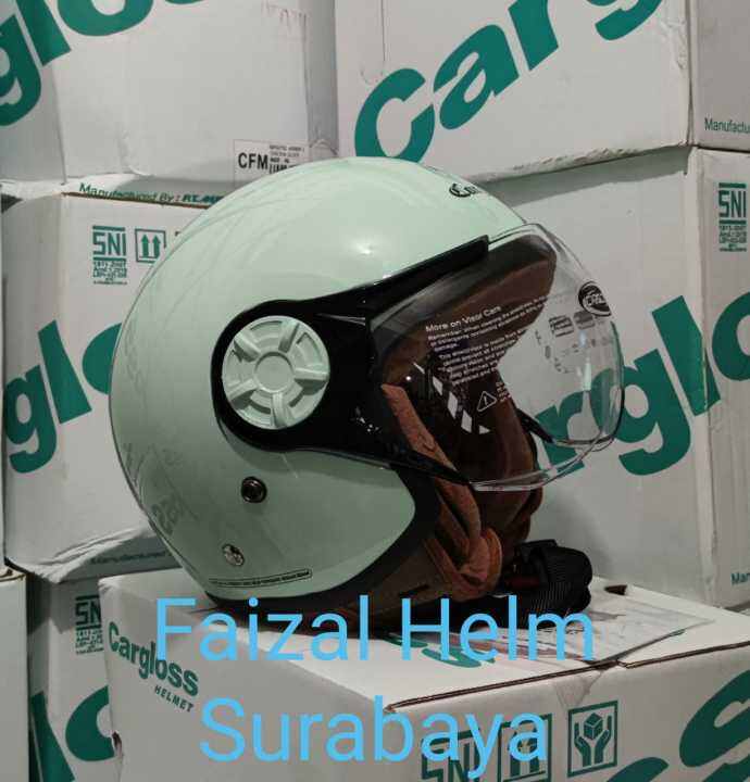 CARGLOSS HIJAB SOLID S GREEN NEW EDITION ORIGINAL HELMET | Lazada Indonesia
