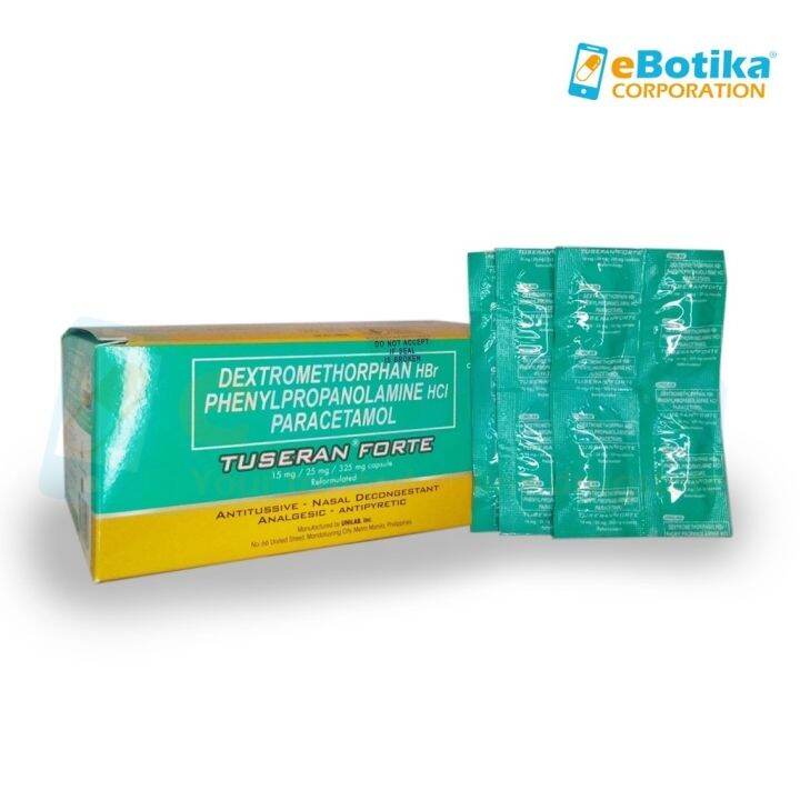 Tuseran Forte (12pcs Capsule ) (For Relief of Cough Colds and Headache ...