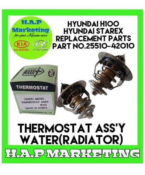 THERMOSTAT ASSY - WATER (SOHC ) FOR HYUNDAI H100 AND HYUNDAI STAREX ...