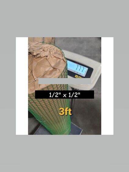 BRC WELDED GREEN PVC COATED WIRE MESH NET (3ft HEIGHT x 50ft LENGTH ...