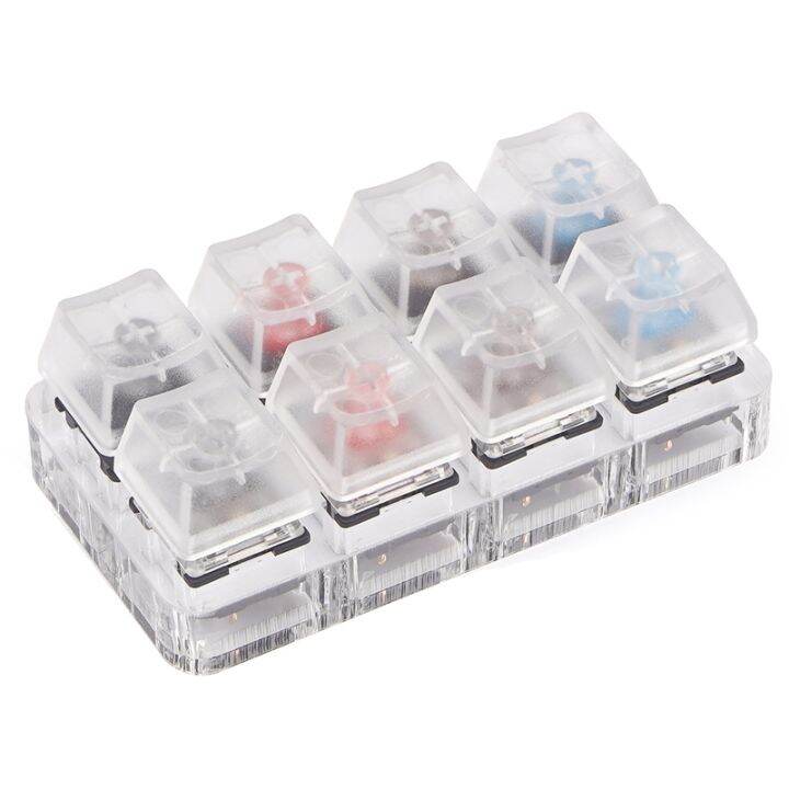 Switch Tester Black Red Brown Blue Clear Keycaps for Cherry 4 Key and ...