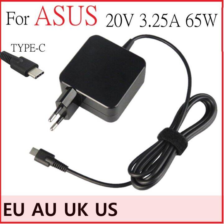 20V 3.25A 65W USB-C Type-C AC Adapter For Asus ZenBook 14 UX425JA ...