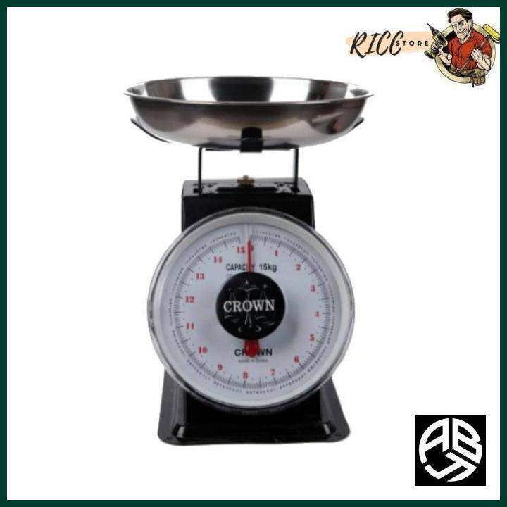 TIMBANGAN DUDUK JARUM / ANALOG MEREK CROWNSTAR 5KG 10KG 15 KG 20 KG ...