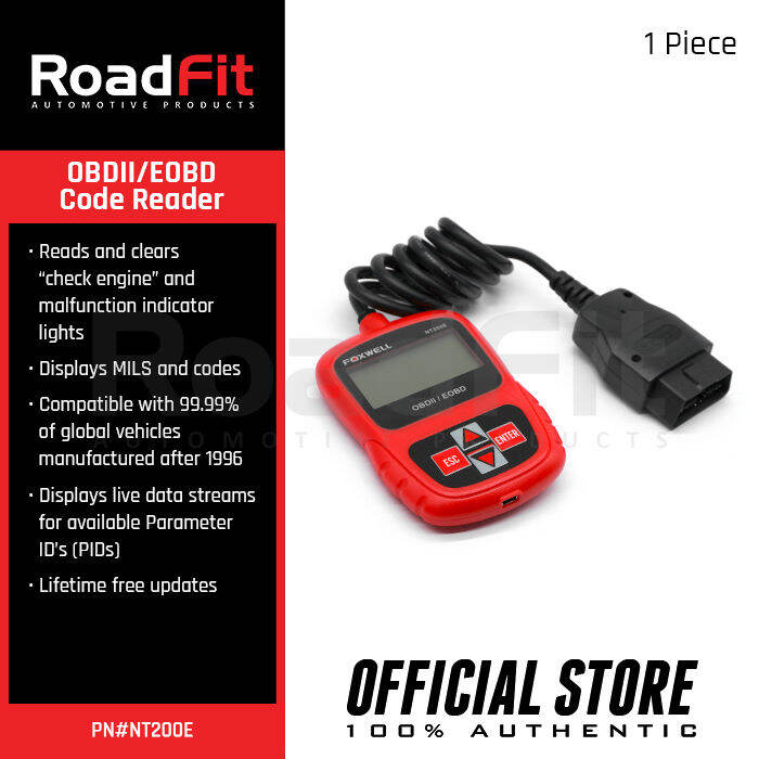 FOXWELL OBDII/EOBD Code Reader PN#NT200E | Lazada PH
